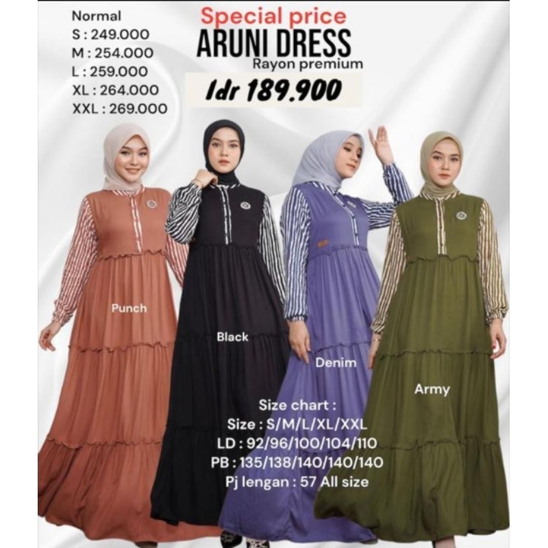 Jual Aruni dress nadheera luxury | Shopee Indonesia
