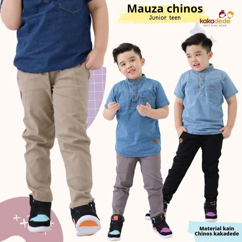 Jual Celana Chinos Anak Junior Kakadede Mauza Chinos Series | Shopee ...