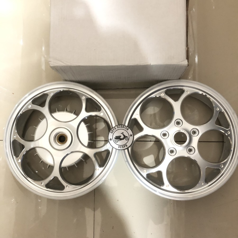 Jual Velg W125 Model Marus Silver Front & Rear Vespa Sprint Primavera ...