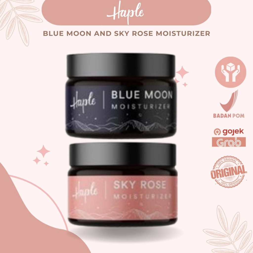 Jual HAPLE - Moisturizer Series ( Blue Moon & Sky Rose Moisturizer ...