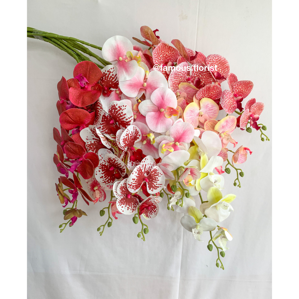 Jual Bunga anggrek orchid latex artificial | Shopee Indonesia