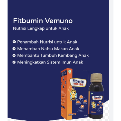 Jual FITBUMIN VEMUNO SIRUP 100 ML | Shopee Indonesia