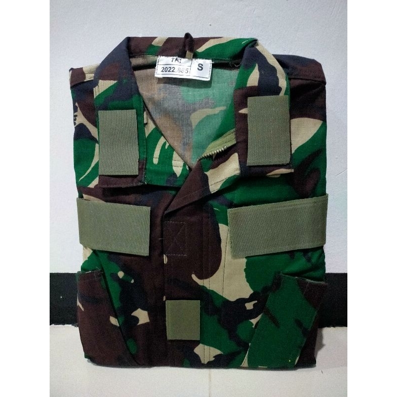 Jual baju pdl panca prima saku miring jatah tni terbaru / baju pdl tni ...