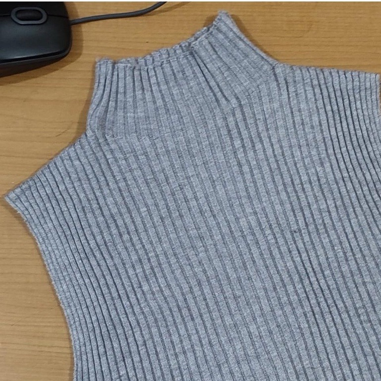 Jual AJW Inner Rajut Turtleneck Tanpa Lengan Premium Import Bahan Halus ...