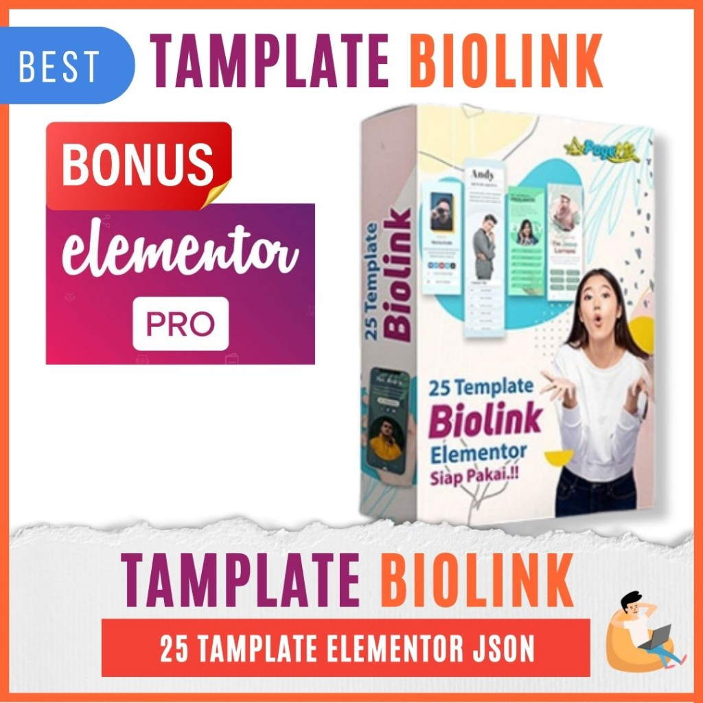 Jual Tamplate Elementor Biolink Bonus Elementor Pro | Shopee Indonesia