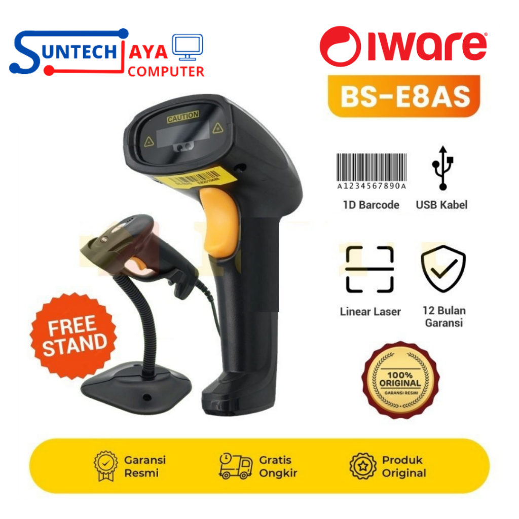 Jual SCANNER BARCODE 1D WITH STAND | Shopee Indonesia
