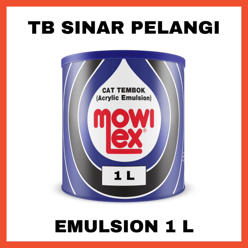 Jual MOWILEX Acrylic Emulsion Cat Tembok Dinding Taman Water Based 1 L ...