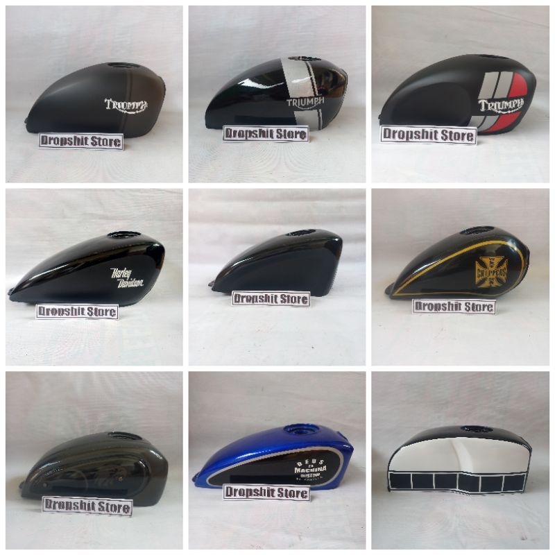 Jual Tangki custom japstyle chopper bobber scrambler caferacer W175 ...