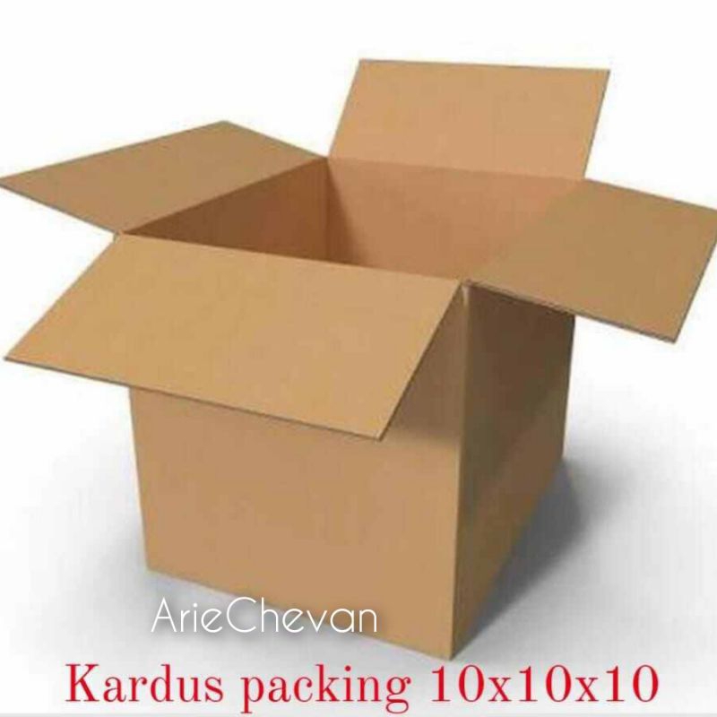 Jual kardus packing box karton ukuran 10x10x10cm | Shopee Indonesia