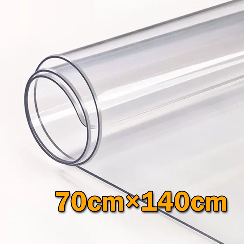 Jual Taplak Meja Anti Air PVC Transparan Plastik Mika Meteran Bening Ukuran 70*140cm Alas Meja ...