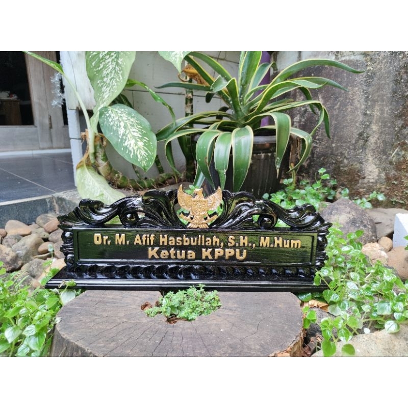 Jual papan nama ukiran kayu jati | Shopee Indonesia