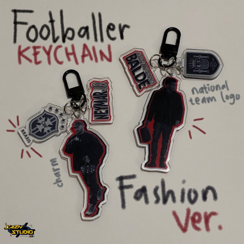 Jual Footballer Keychain Charm “Fashion Ver.” | Neymar Balde | Shopee ...