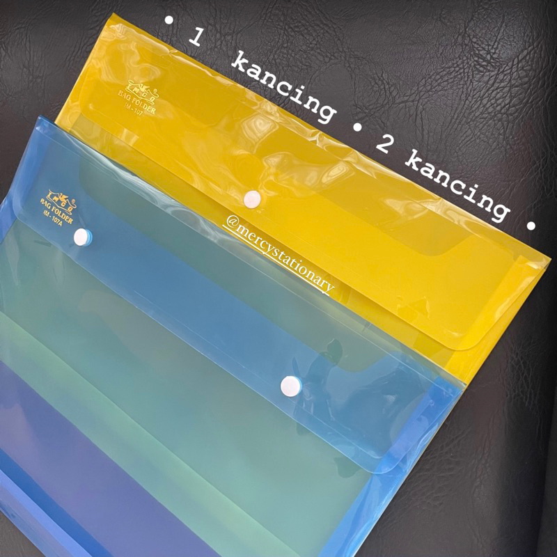 Jual Map Plastik 1 Kancing 2 Kancing Folio Bag Folder Imco | Shopee ...