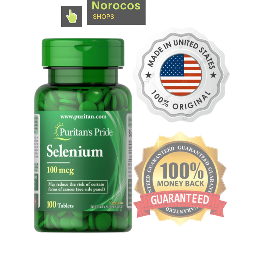 Jual Puritan Pride Selenium 100 mcg 100 tablets | Shopee Indonesia