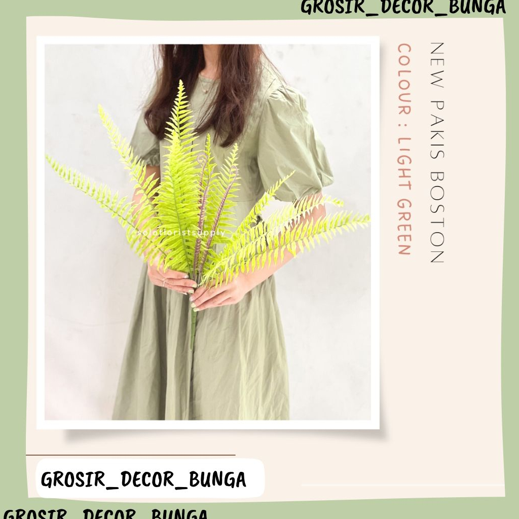 Jual QC NEW PAKIS BOSTON FERN ARTIFICIAL DEKORASI DEDAUNAN DAUN JUNTAI ...