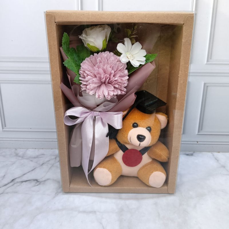 Jual Graduation box | boneka box | hadiah wisuda | buket bunga mini ...