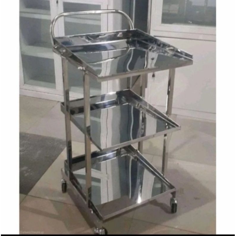 Jual troly egs stanliss / troly egs stanliss rumah sakit | Shopee Indonesia