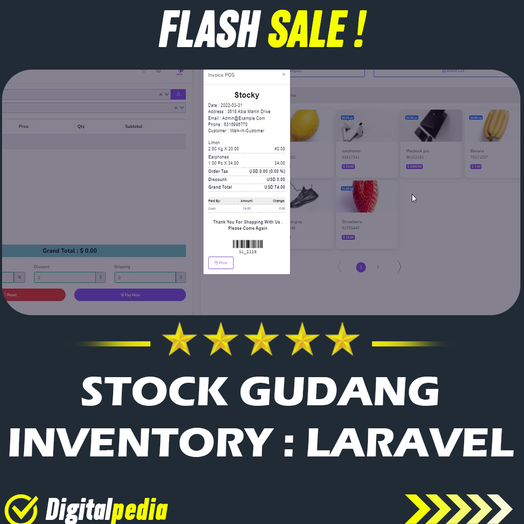Jual Aplikasi Gudang Stock Inventory Persediaan Laravel Vue Stock ...