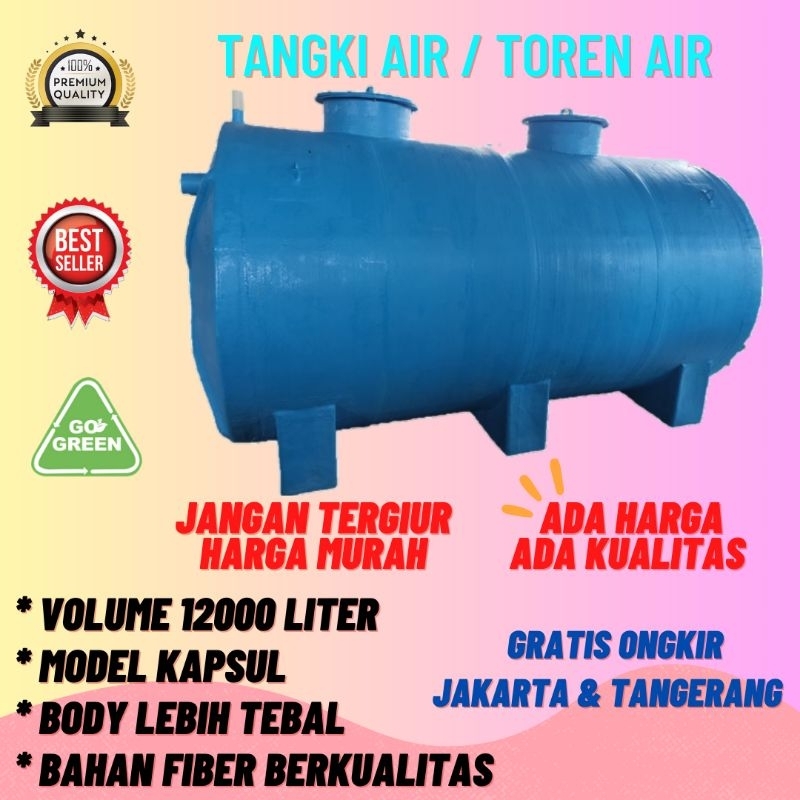 Jual Tangki Air Fiber 12000 Liter | Shopee Indonesia