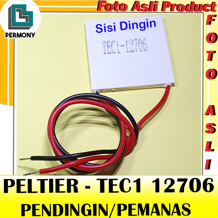 Jual TEC1-12706 12V 60W Cooler heater Peltier Plate Module TEC1 12706 tec12706 pendingin pemanas ...