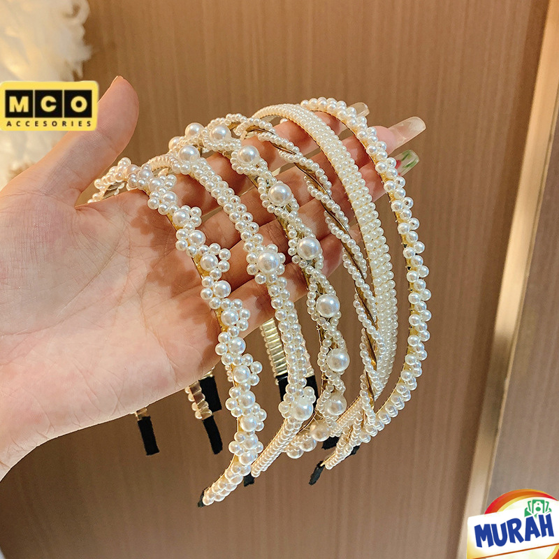 Jual Bando Korea Aksesoris Rambut Wanita Bando Mutiara MCO AR73 ...