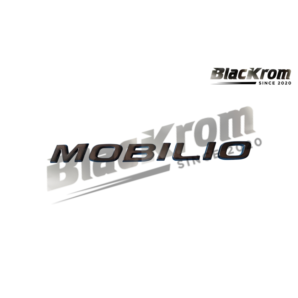 Jual Logo Emblem Black Chrome Tulisan Mobilio | Shopee Indonesia