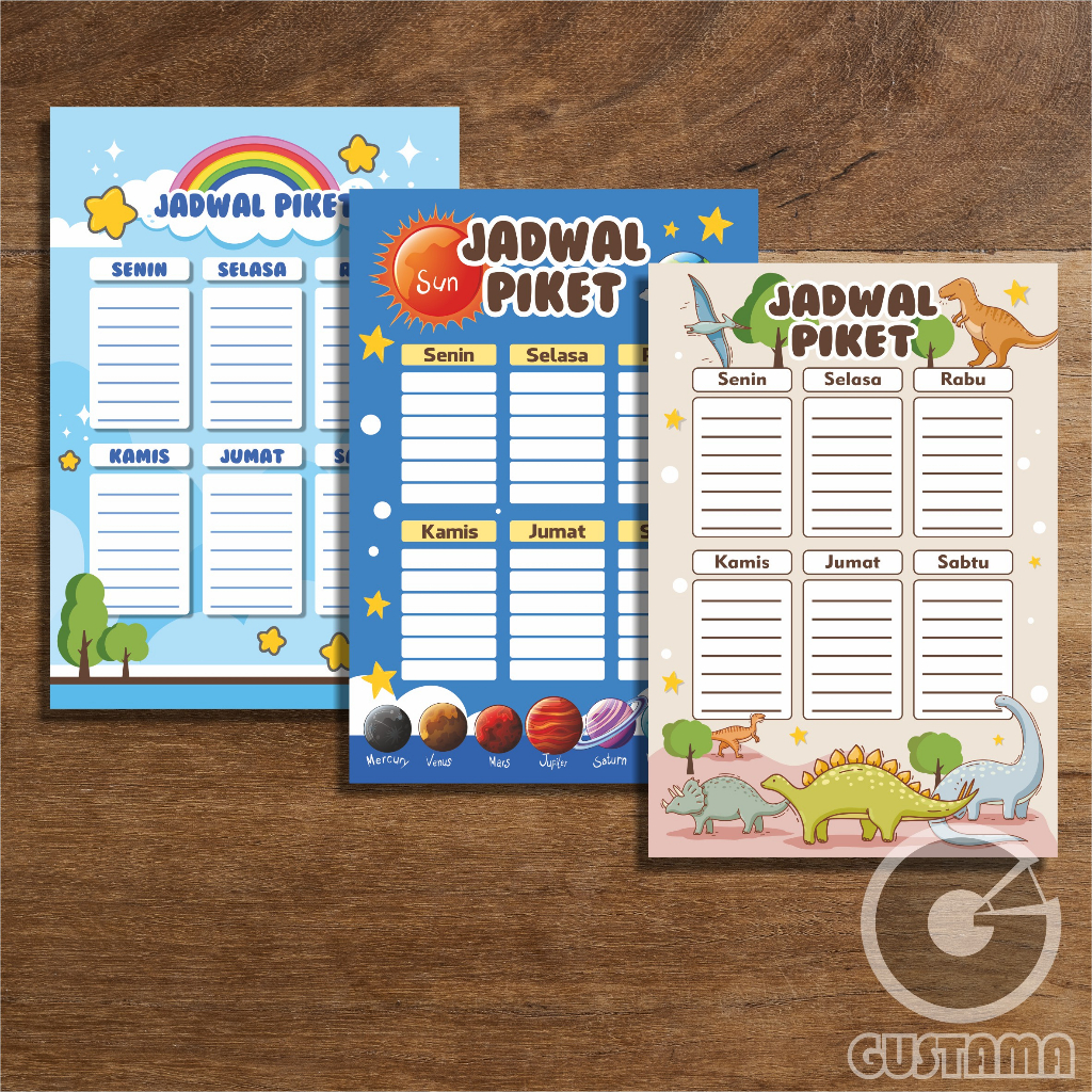 Jual Poster Jadwal Piket, Wipe and Clean Laminasi A3 | Shopee Indonesia