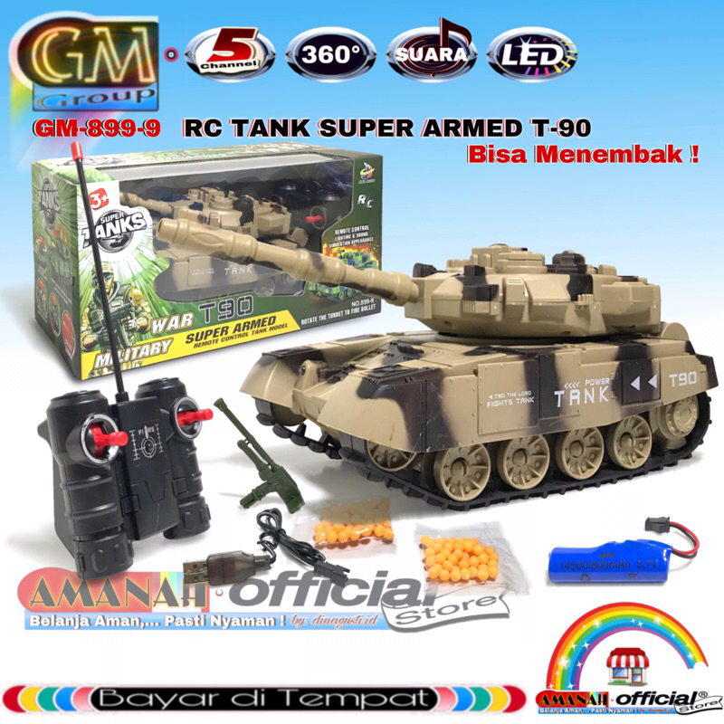 Jual GM RC-Tank T-90 Truck War Tank Military T-90 Super Armed Tank Baja ...