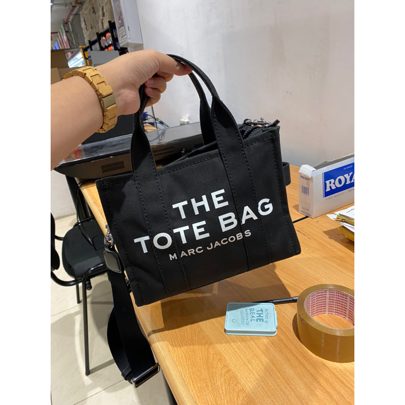 Jual MARC JACOBS MJ THE TOTE BAG MARC JACOBS MINI CANVAS BLACK SIZE ...