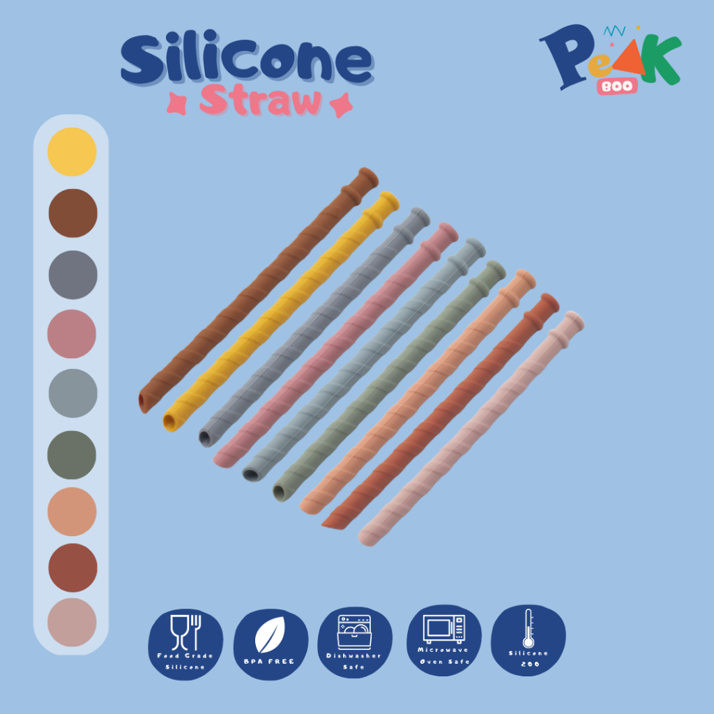 Jual Peak A Boo - Straw Premium Silicone Baby & Kids ( sedotan minum ...