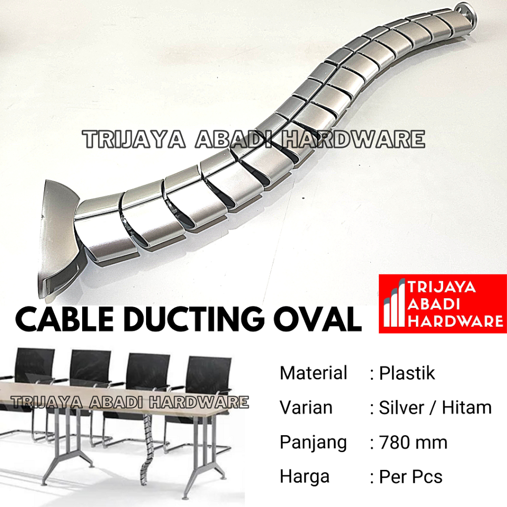 Jual Pelindung Kabel Meja Kantor Komputer Cable Ducting Oval | Shopee ...