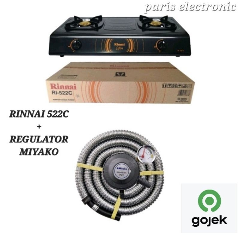 Jual KOMPOR GAS RINNAI 2 TUNGKU RI-522C CEFLON | Shopee Indonesia