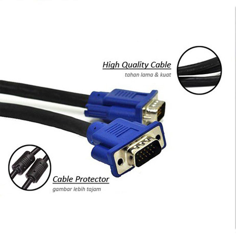 Jual Kabel VGA Komputer Kabel Monitor Komputer ke PC | Shopee Indonesia