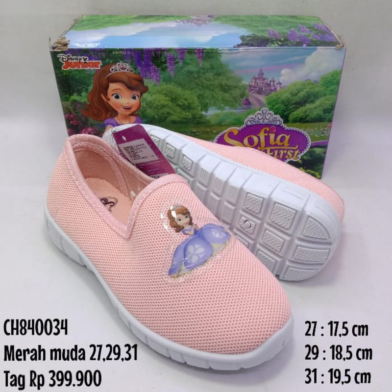 Jual (Size 26-31) SEPATU SLIP ON ANAK DISNEY PRINCESS SOFIA THE FIRST ...