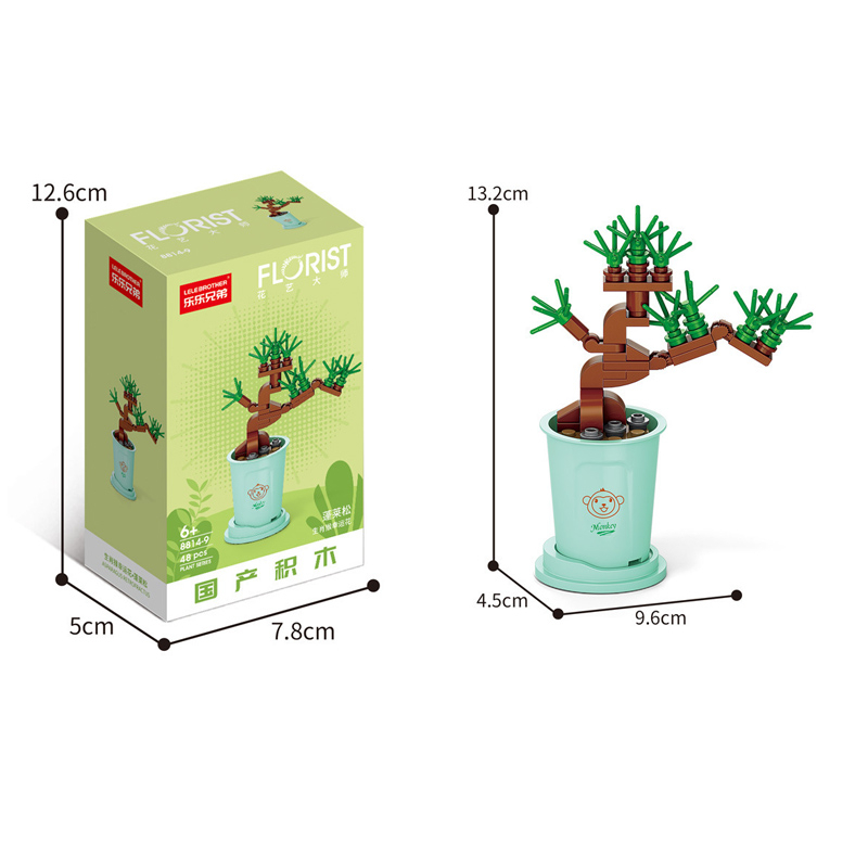 Jual LOZTOYS DIY Flower Block Zodiak Cina Pot Tanaman Buket Blok ...