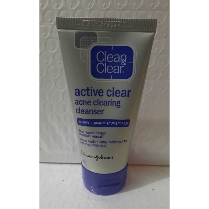 Jual Clean & clear Active clear acne clearing cleanser 50 gr | Shopee ...