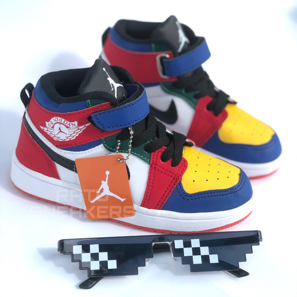 Jual WHITE GOLD EDITION sepatu anak jordans sneakers anak kekinian ...
