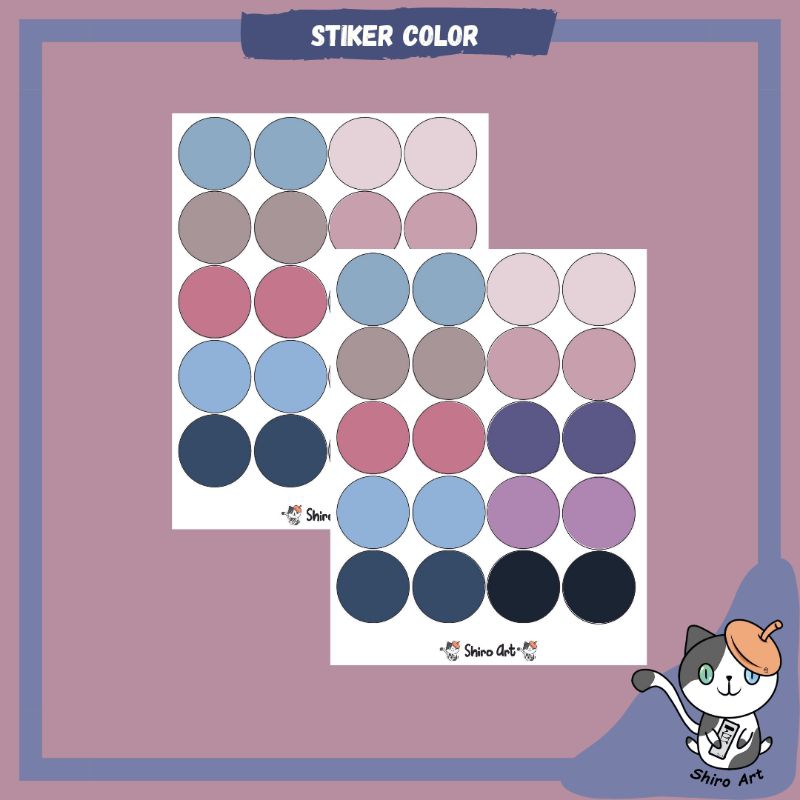 Jual STIKER WARNA || STICKER COLORS || STICKER JOURNALING SCRAPBOOK ...