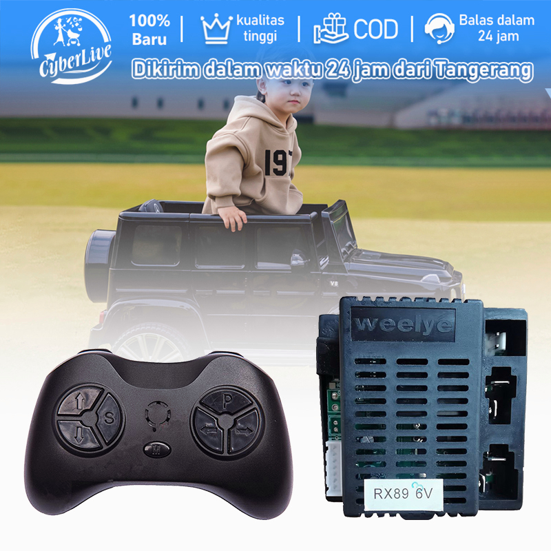 Jual RX89 Receiver Remot Mobil Aki 6v Untuk Mobilan Aki Anak Universal ...