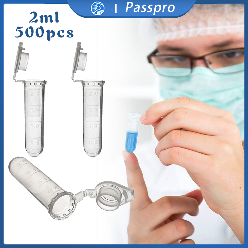Jual 500pcs Cup Sumple Centrifuge PCR Microsentrifuge Tube Eppendorf ...