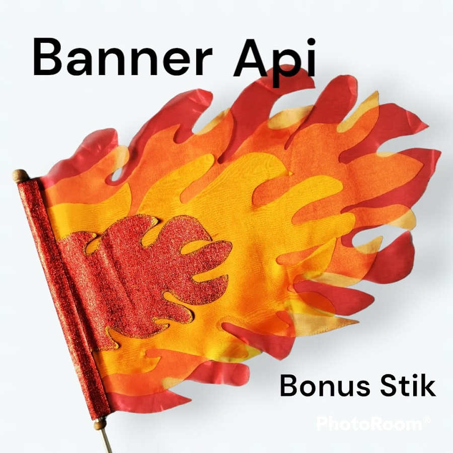 Jual Banner Profetik Api Flag Bendera Panji Tamborin Gereja Bahtera ...