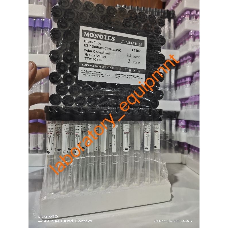 Jual ESR tube 1,28ml / tabung pemeriksaan LED / vacum tube LED | Shopee ...