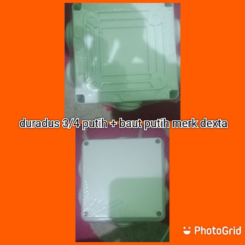 Jual duradus ada bautnya ukuran 3/4 warna putih merk dexta | Shopee ...