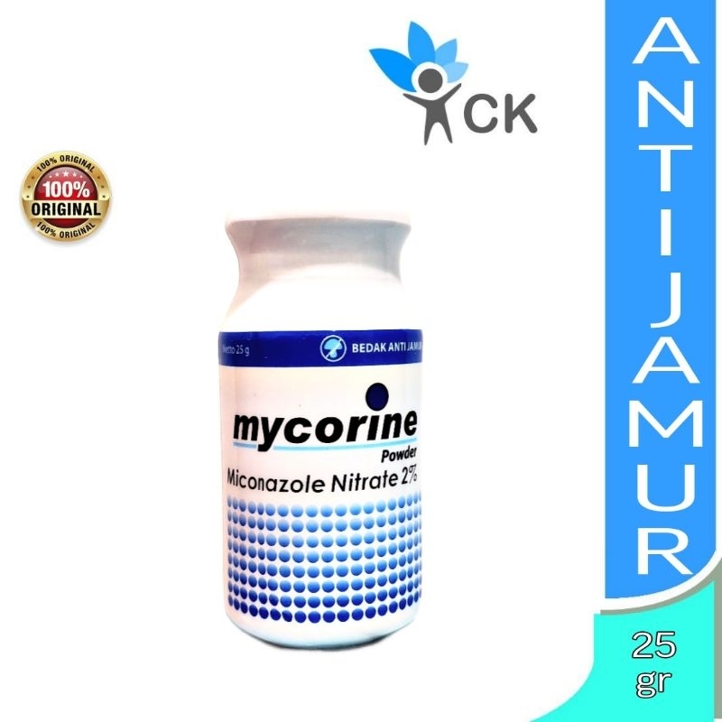 Jual MYCORINE BEDAK 25 GR bedak anti jamur | Shopee Indonesia
