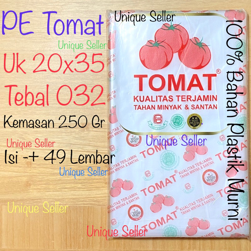 Jual Kantong Plastik PE Tomat Uk 10x20 (1/4 Kg) 12x25 (1/2 kg) 15x30 (1 kg) 18x35 (2 kg) 20x35 ...