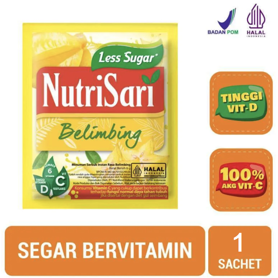 Jual NutriSari - Belimbing (1 Sachet) - Minuman Buah Blimbing Starfruit ...