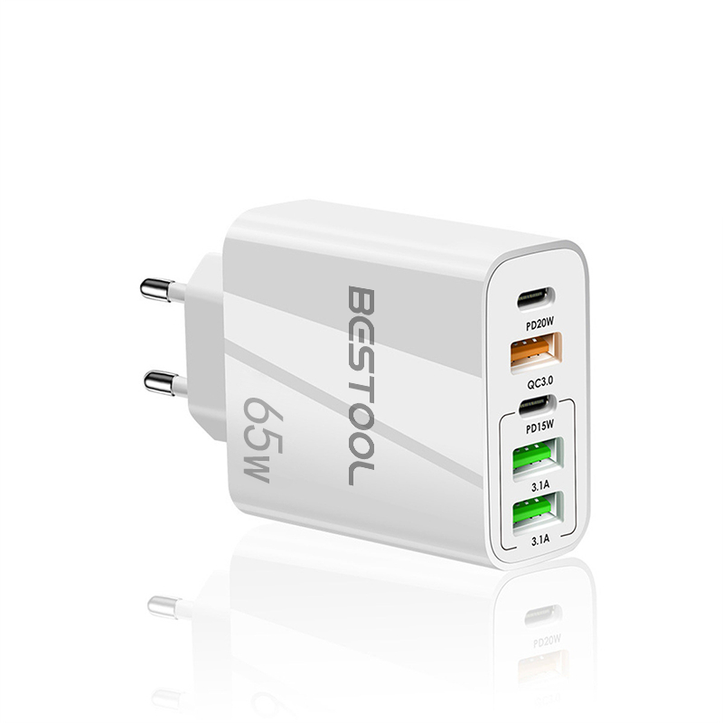 Jual BESTOOL 65W Adapter Charger USB Travel Charger Quick Charging Type ...