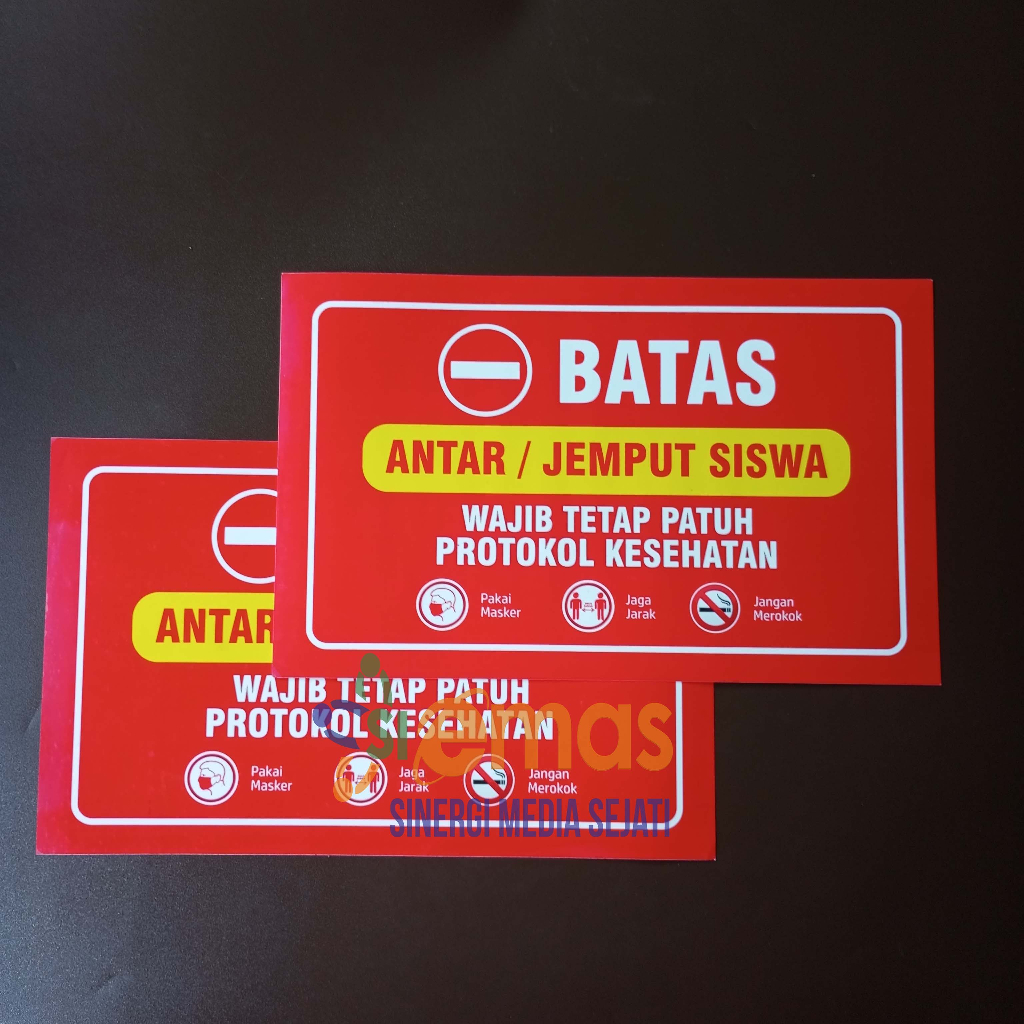 Jual Stiker Batas Antar Jemput Siswa | Stiker Sekolah | Stiker Batas ...