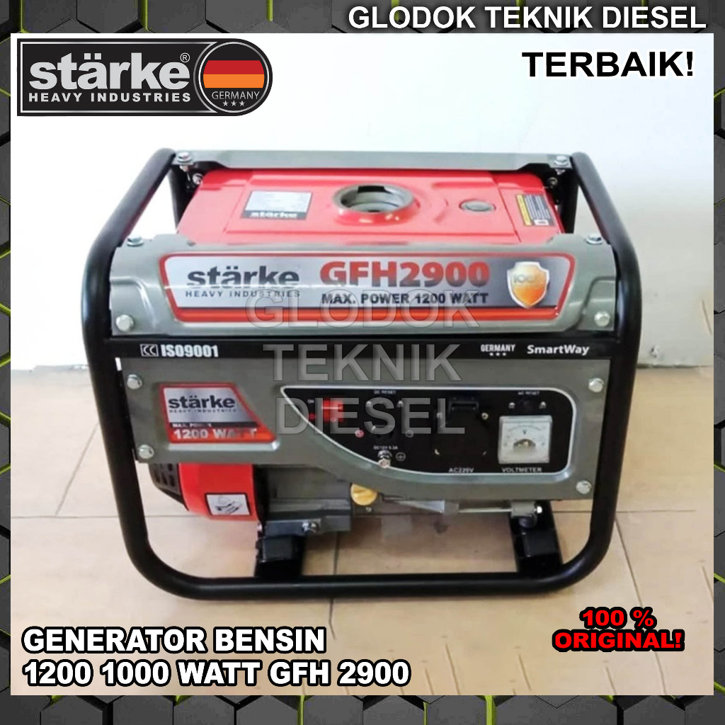 Jual Starke Genset Bensin 1200 1000 Watt Generator Full Tembaga GFH2900 ...