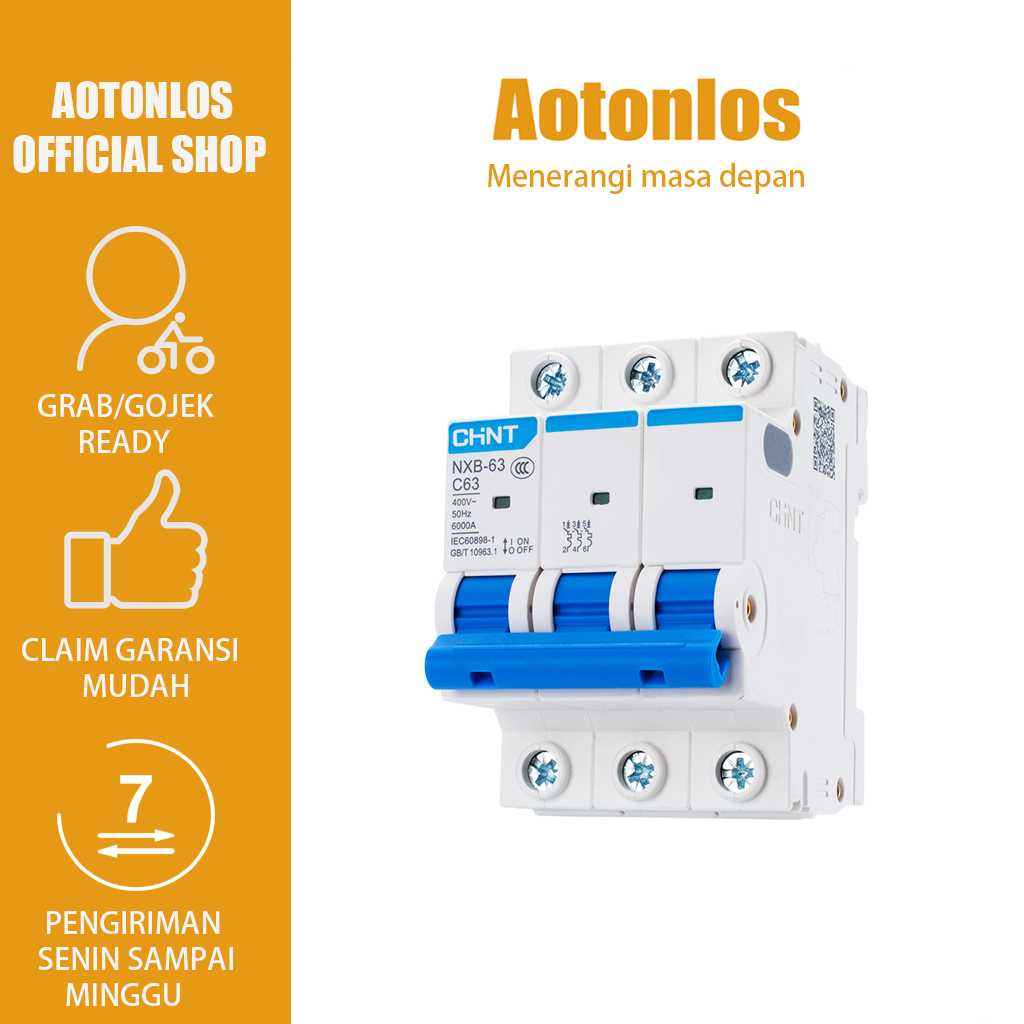 Jual CHINT - Mcb Nxb-63 3P 6kA (1A 2A 4A 50A 63A) | Shopee Indonesia